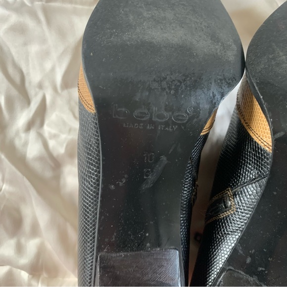 bebe | Shoes | Vintage Bebe Italian Leather Colorblock Western Booties ...